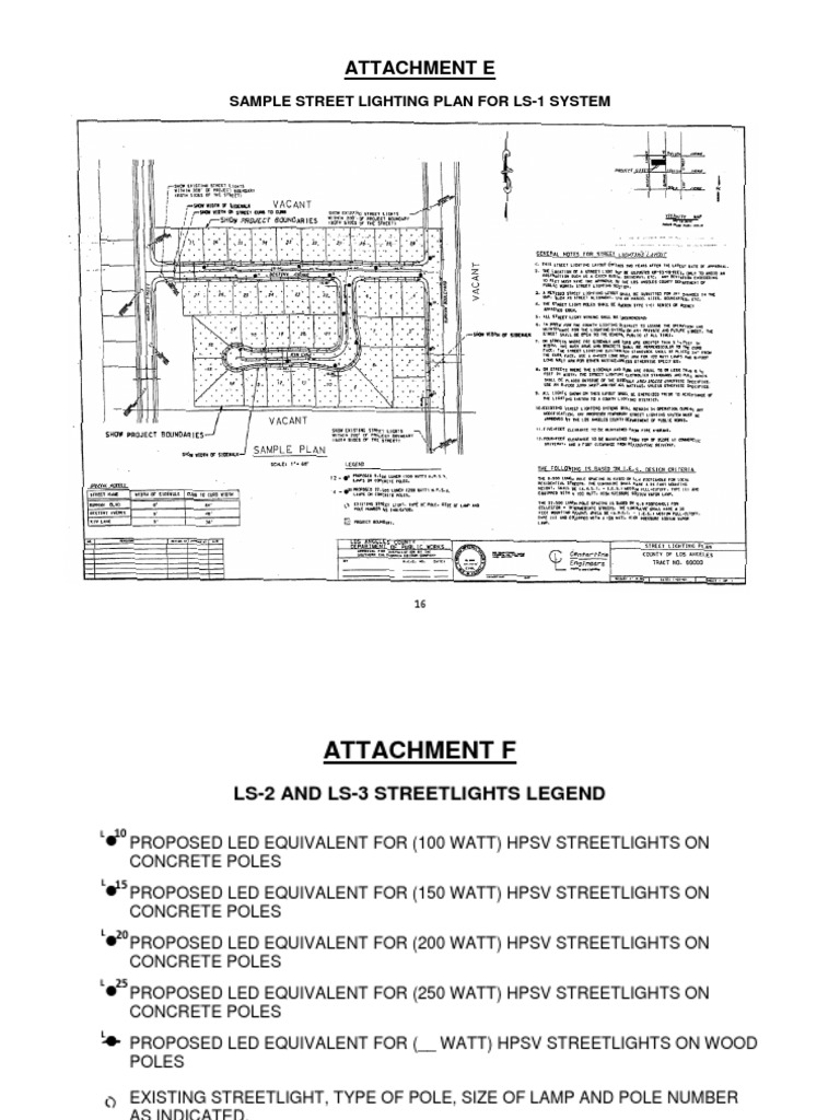 Street Lighting Plan for LS-1, LS-2, LS-3 | PDF | Street Light | Lighting
