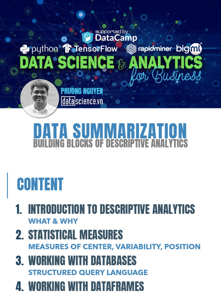 Data Summarization Print Pdf Sql Percentile