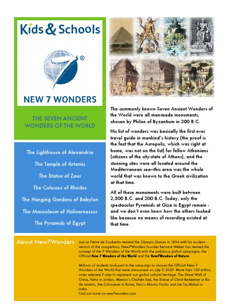 Seven Ancient Wonders Overview | PDF