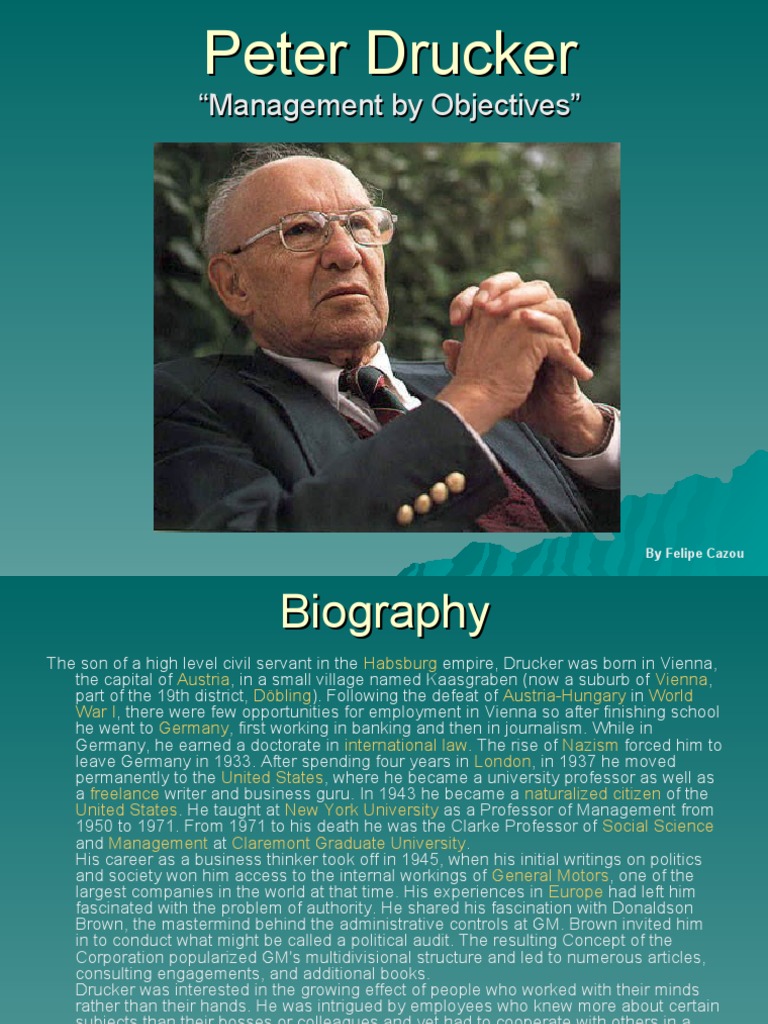 Peter Drucker | PDF | Cognition