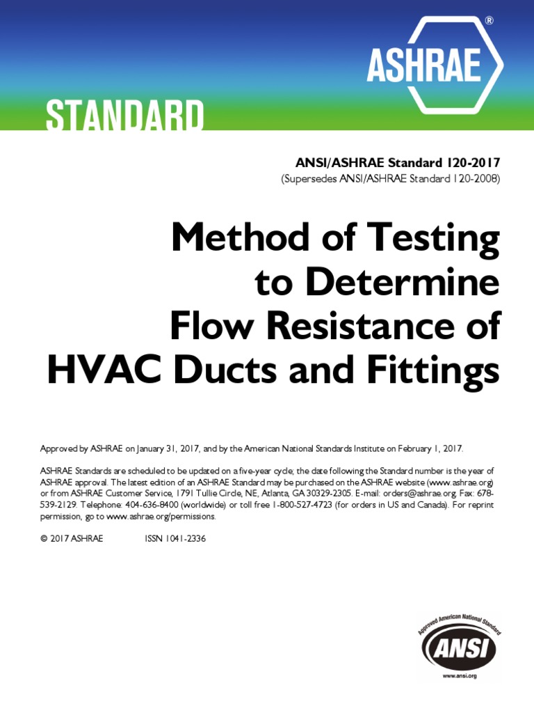 Method of Testing To Determine Flow Resistance of HVAC Ducts and ...