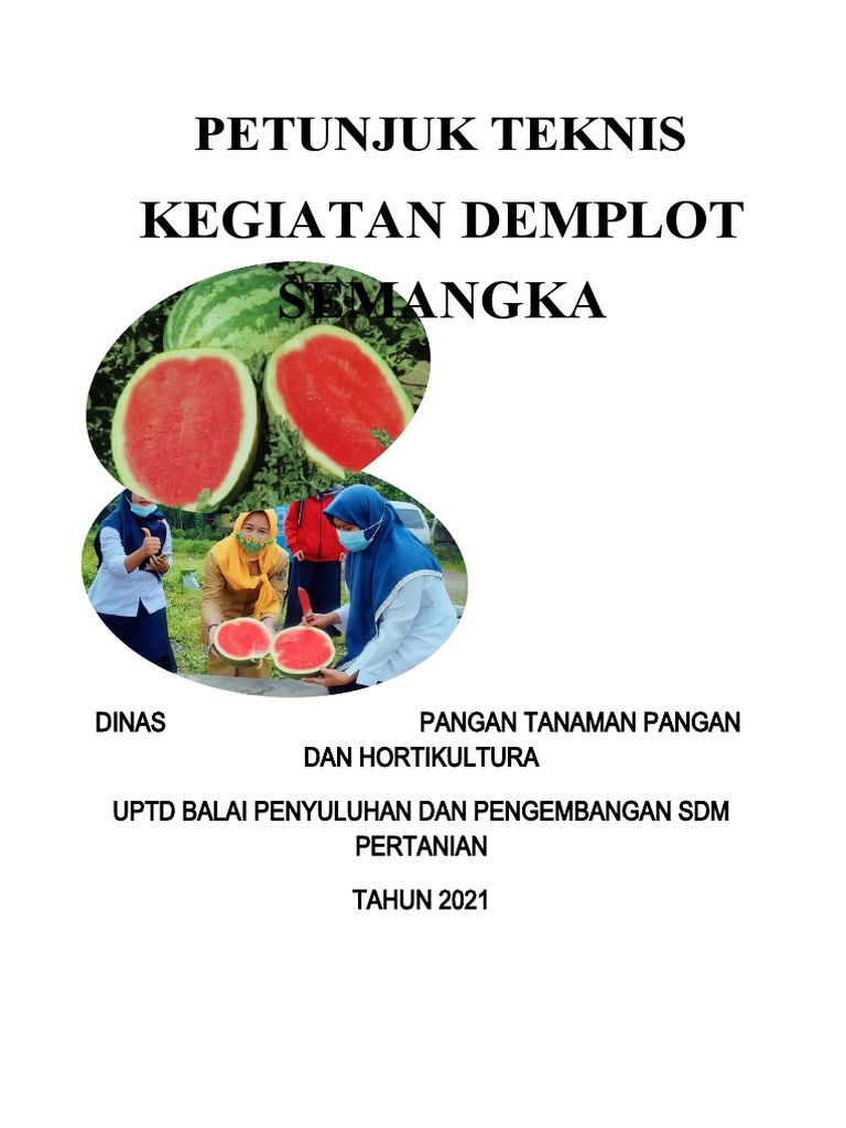 Petunjuk Teknis Demplot Semangka 2021 | PDF | Teknologi & Rekayasa