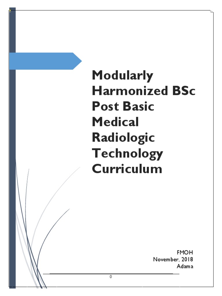 Modularly Harmonized BSC Post Basic Medical Radiologic Technology ...