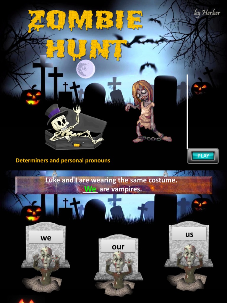 Zombie Hunt Fun Activities Games Games - 82395 | PDF | Halloween