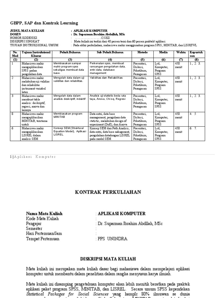 GBPP Aplikasi Komputer | PDF