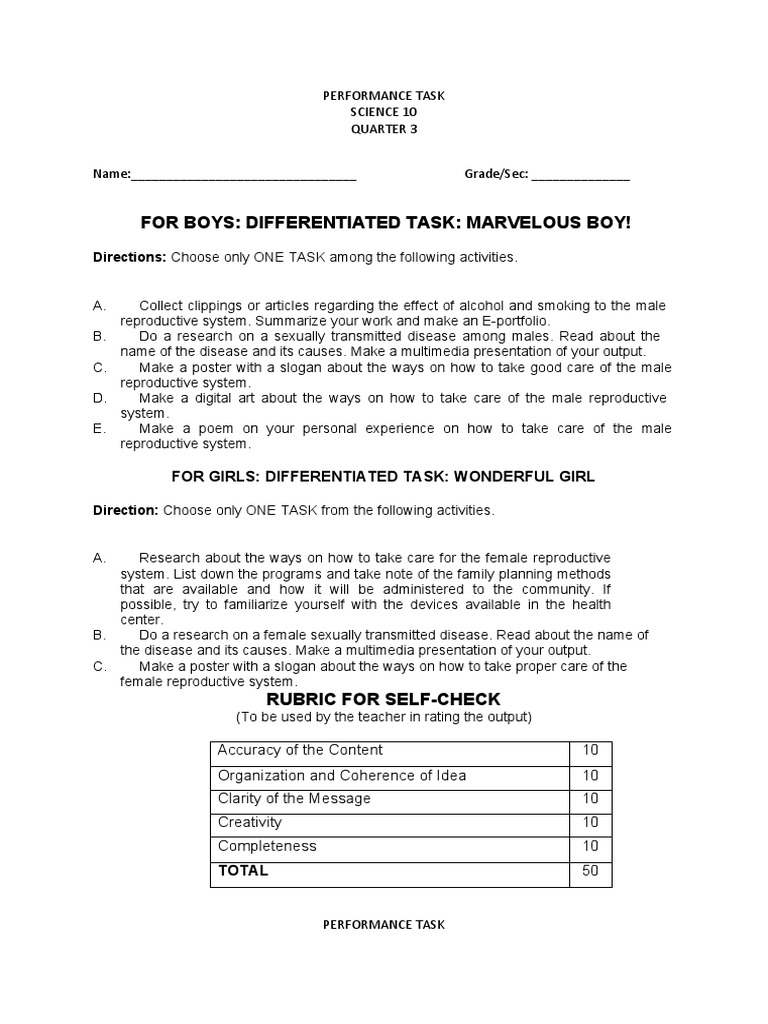 Performance Task 3rd Quarter | PDF | Collage