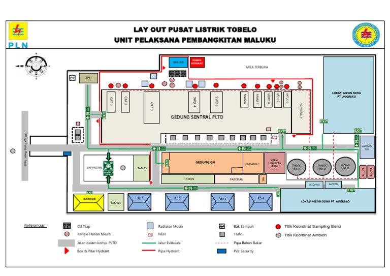 LayOut PLTD Tobelo Titik Koordinat Sampling | PDF