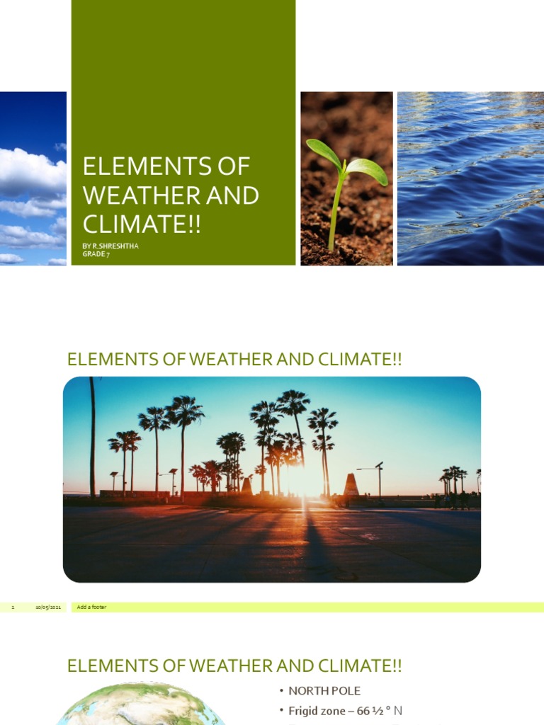 On Elements of Weather and Climate!! | PDF