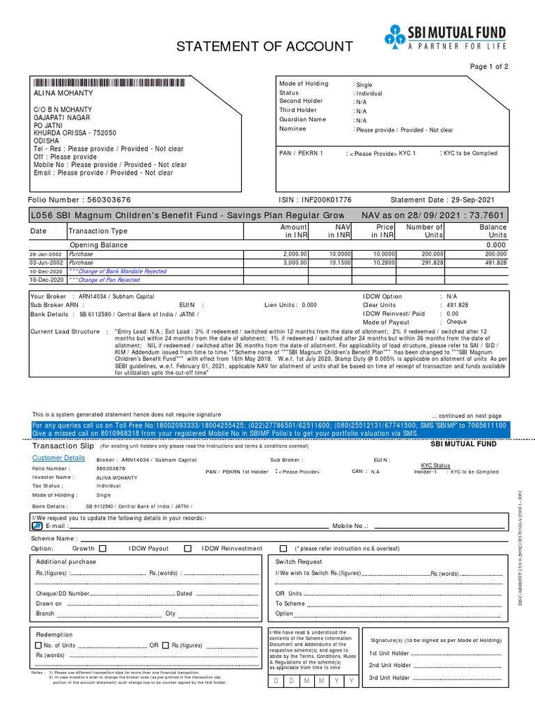 Statement of Account | PDF | Cheque | Banks