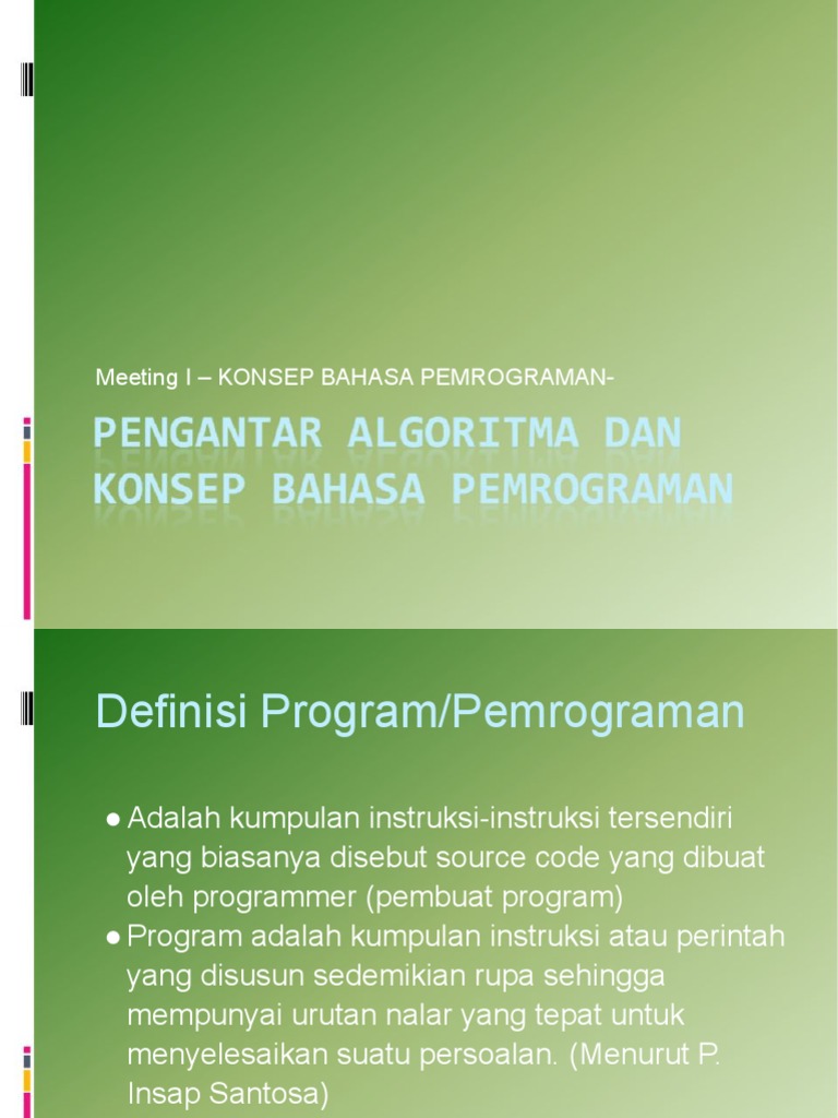 Pengantar Algoritma Dan Konsep Bahasa Pemrograman | PDF | Komputer