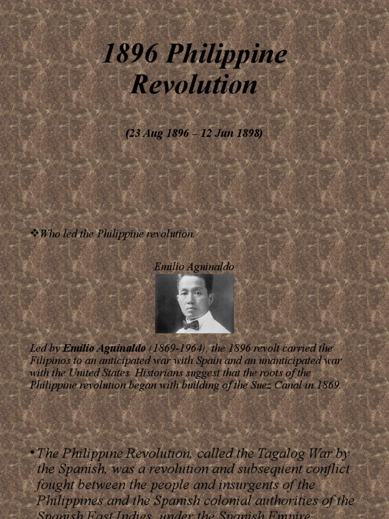 1896 Philippine Revolution Overview | PDF | Philippines | Spanish Empire
