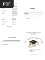 JS Prom Program Script | PDF | Prayer | Leisure