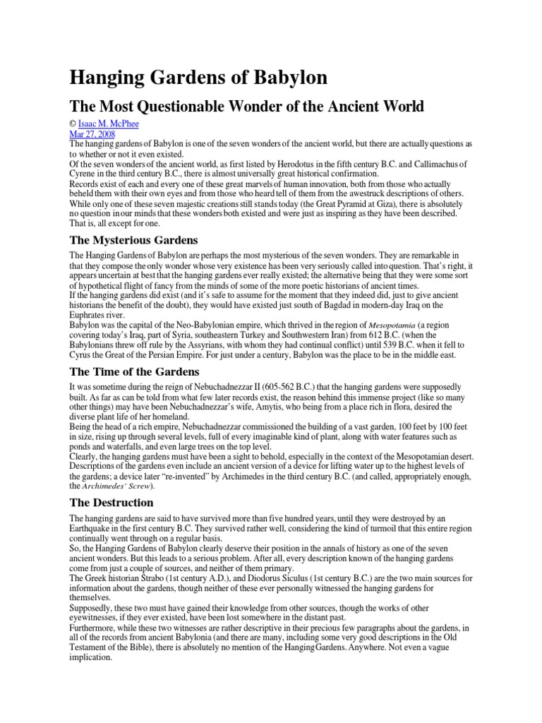 Babylon Pdf Babylon Nebuchadnezzar Ii