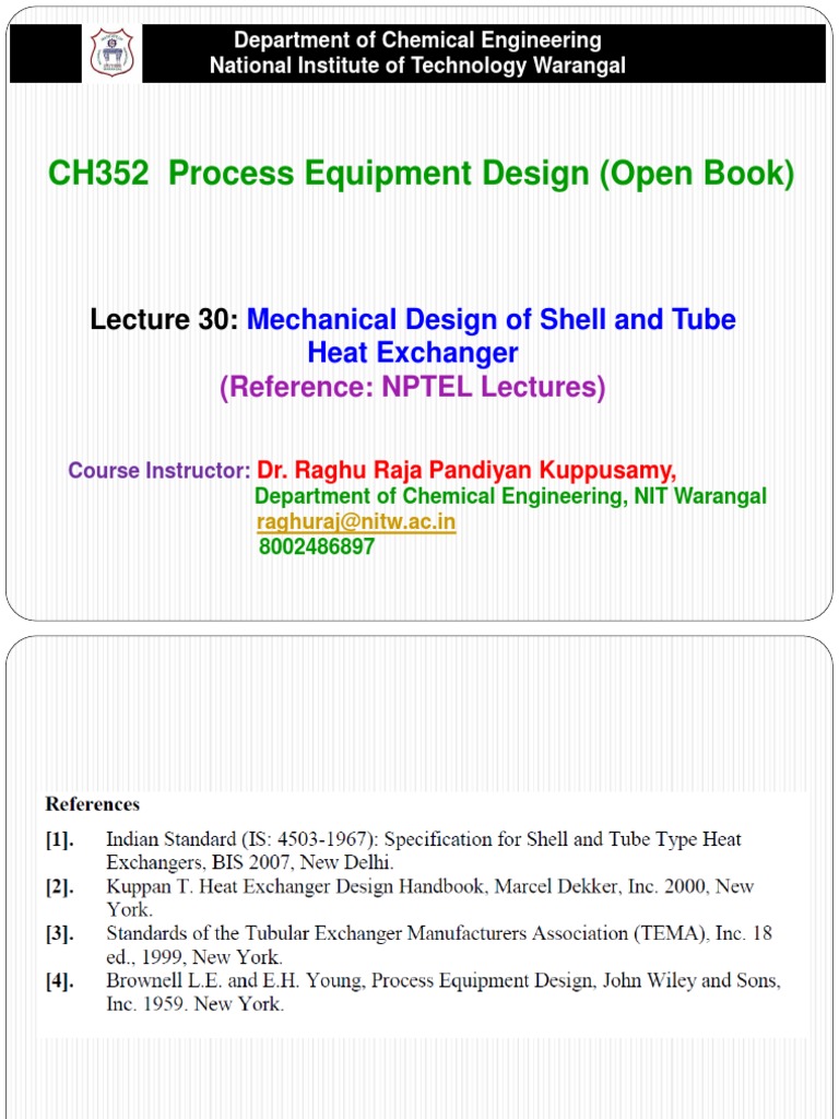 Mechanical Design of Shell and Tube | PDF | Pipe (Fluid Conveyance ...