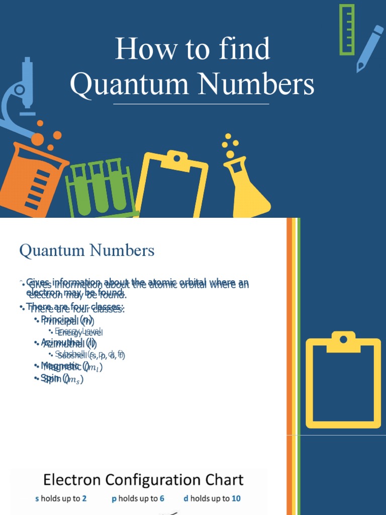 How To Find Quantum Numbers | PDF
