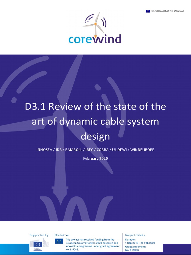 Review of The State of The Dynamic Cables | PDF | Offshore Wind Power ...