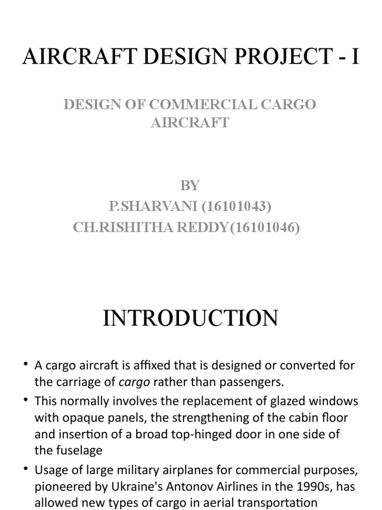 Aircraft Design Project - I | PDF | Takeoff | Aircraft