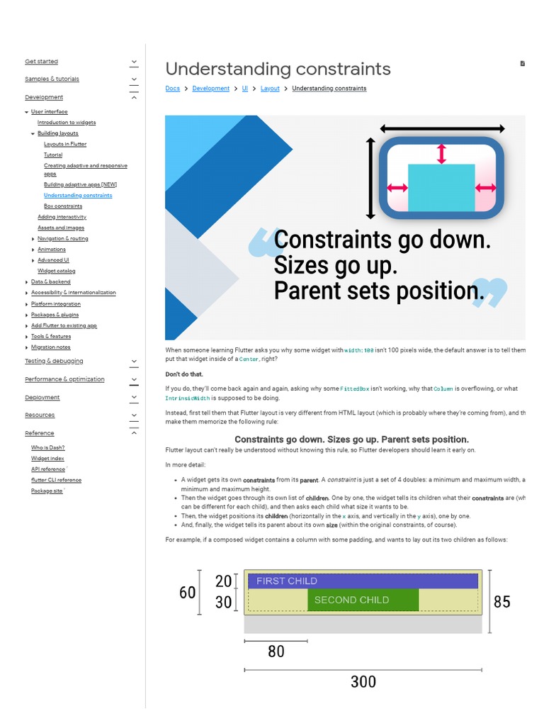 Understanding Constraints Flutter Download Grátis Pdf Mobile App Command Line Interface
