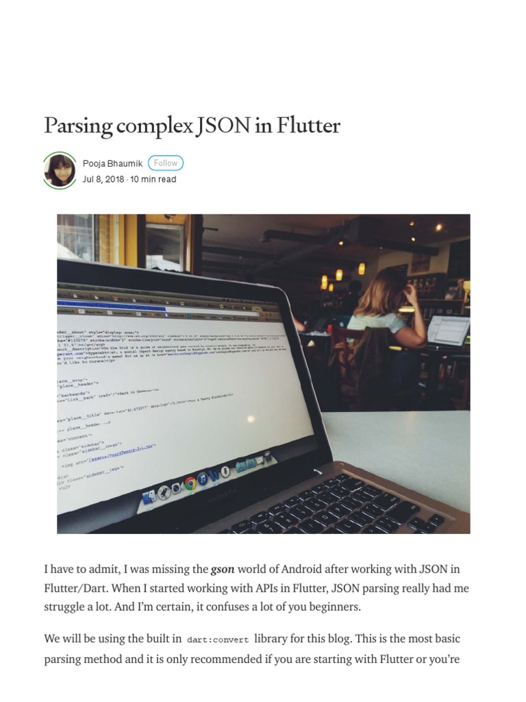 Parse Complex Json In Flutter Pdf Json Method Computer Programming