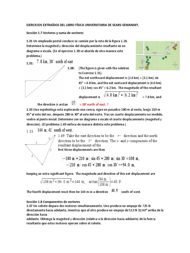 Ejercicios para Practicar Vectores. | PDF | Vector Euclidiano | Álgebra lineal