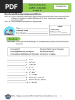 G10 Math - Q1 - Performance Task 1 - Arithmetic Sequence | PDF ...