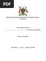 NPO Constitution Template Guide | PDF | Committee | Nonprofit Organization