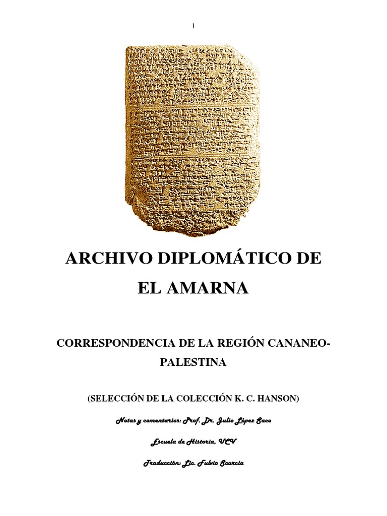1-Carta de Al Amarna | PDF | Akhenaton | Antiguo Cercano Oriente