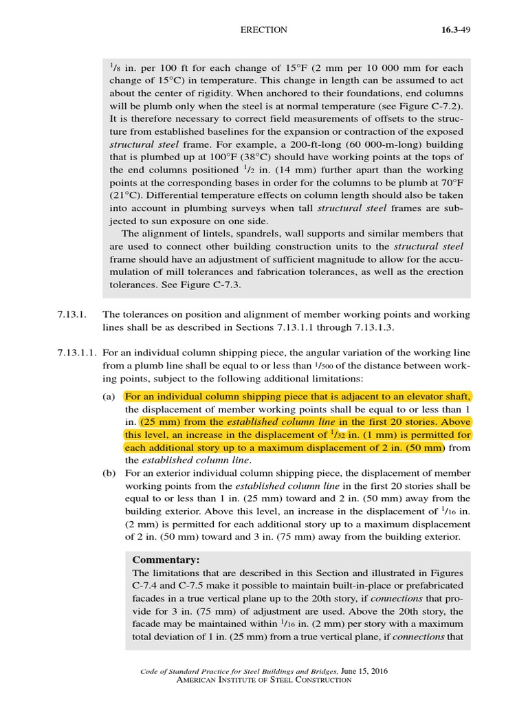 Pages From AISC 303-2016 | PDF | Civil Engineering | Column