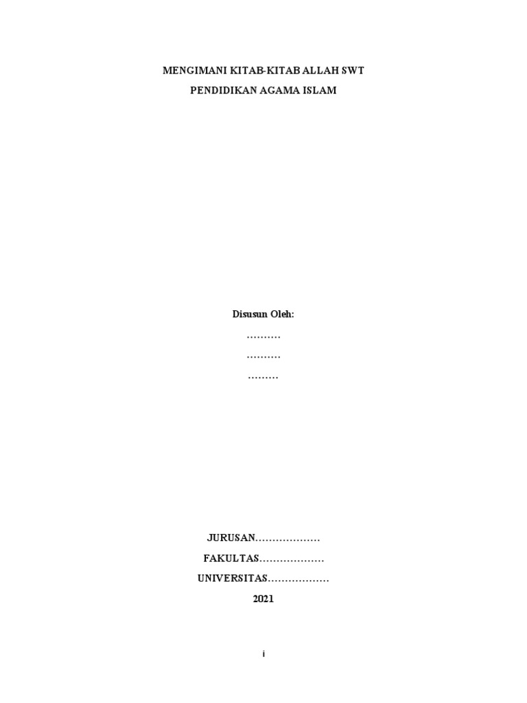 Makalah Kitab Allah | PDF