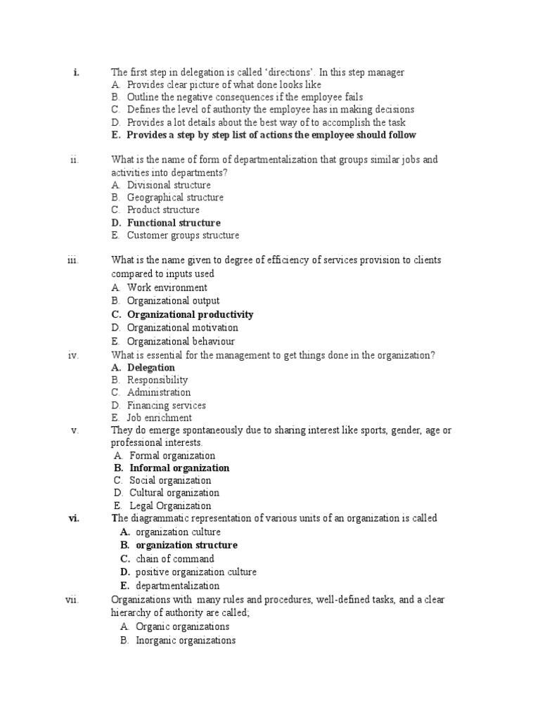 Cat 3 Marking Guide | PDF | Organizational Structure | Leadership