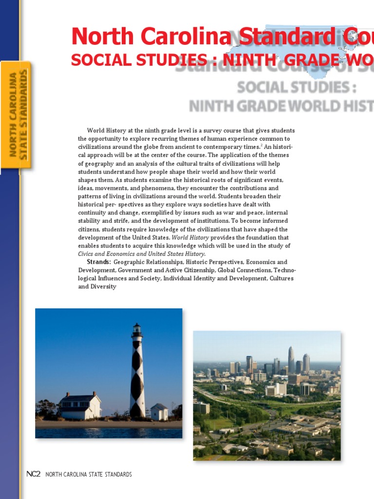 North Carolina Standard Course of Study:: Social Studies: Ninth Grade ...