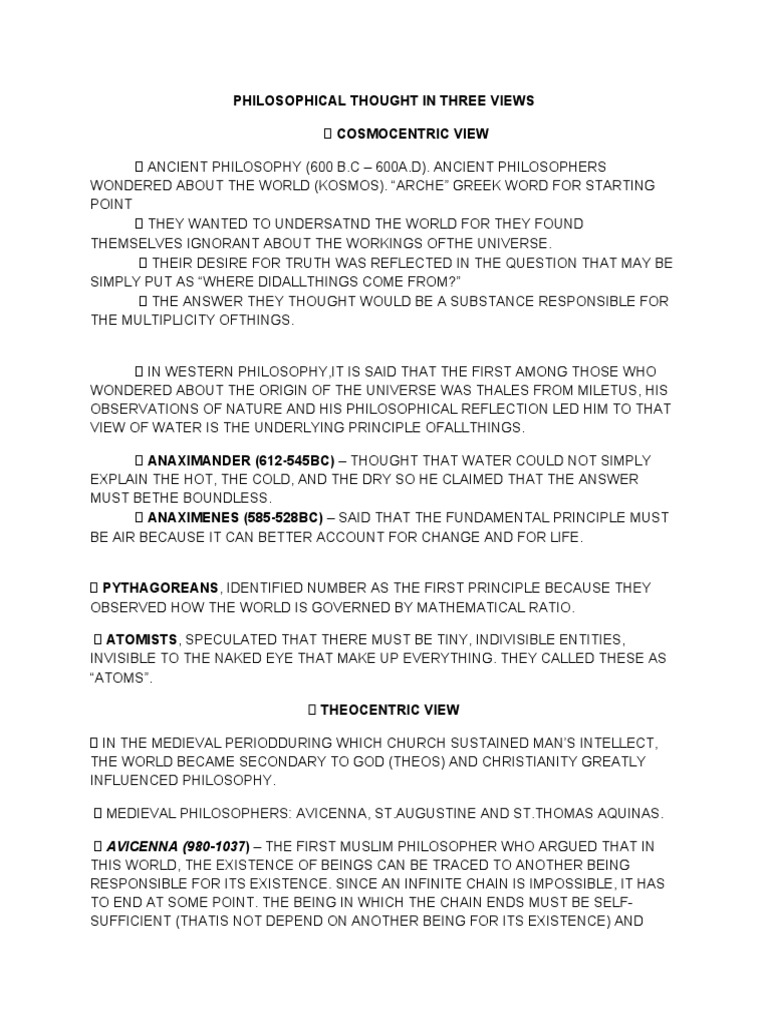 Philosophical Views Explained | PDF | Rationalism | Modern Philosophy