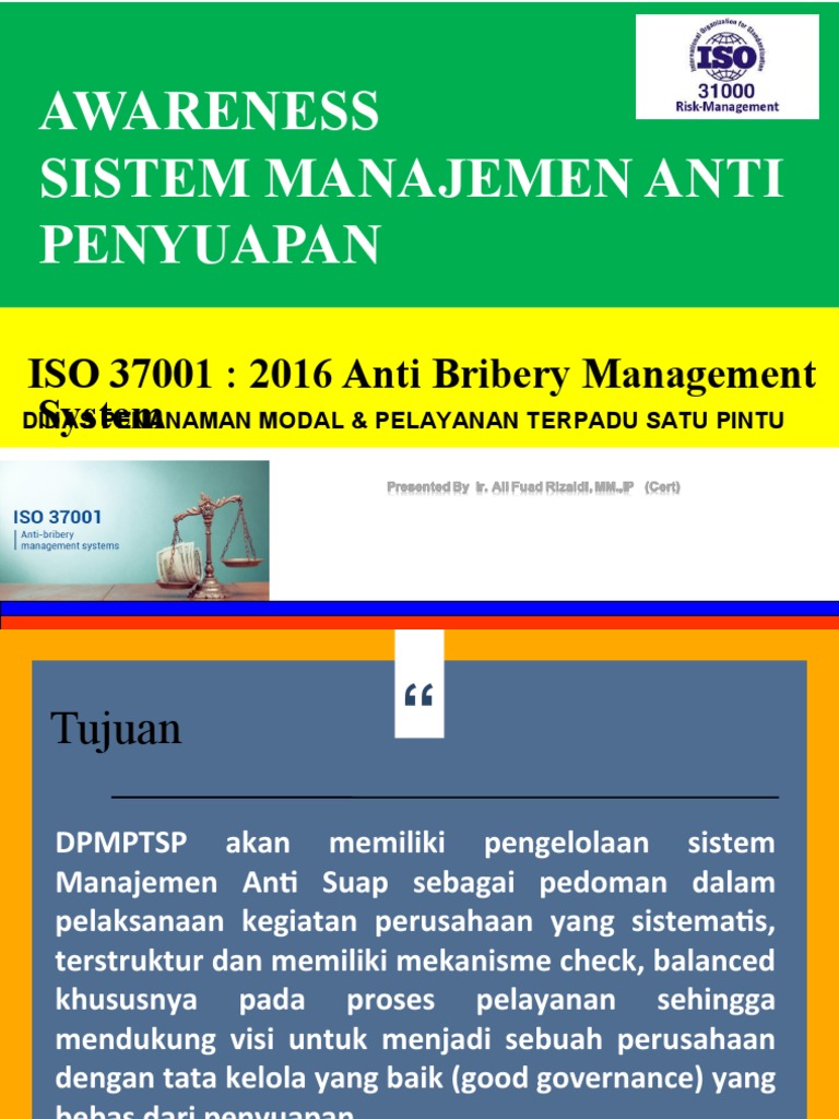 Bimtek 1 - ISO 37001 ABMS Awareness Training | PDF