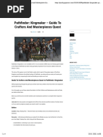 Pathfinder Kingmaker Romance Guide | PDF