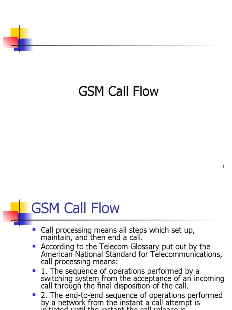 GSM Call Flow Guide | PDF | Digital Technology | Mobile Technology