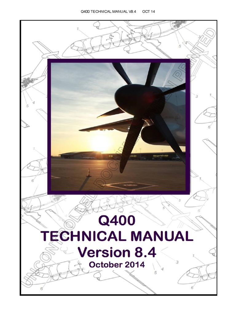 Q400 Technical Manual V8.4 Oct 14 | PDF | Door | Electric Generator