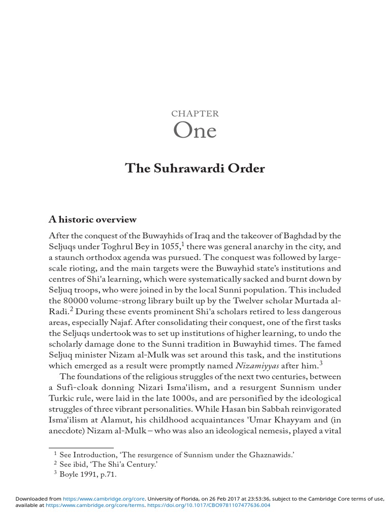 The Suhrawardi Order: A Historic Overview | PDF | Sufism | Isma'ilism