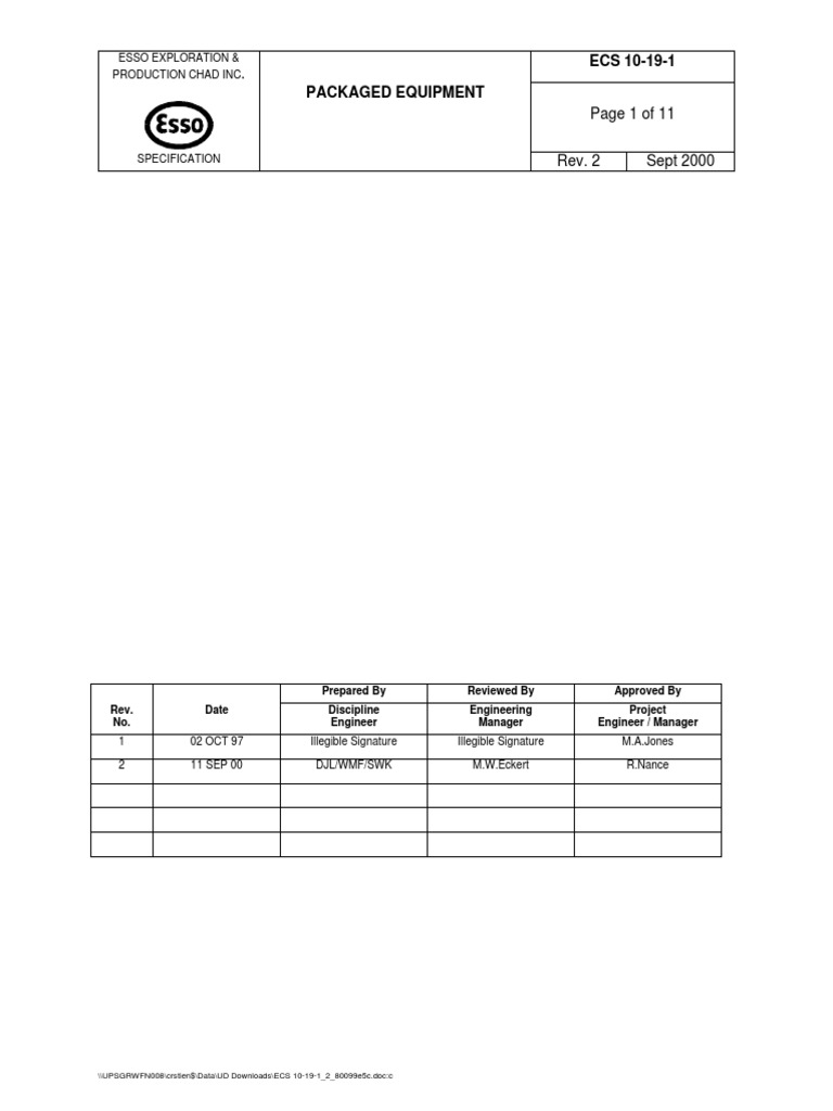 Page 1 of 11: ECS 10-19-1 Packaged Equipment | Download Free PDF ...