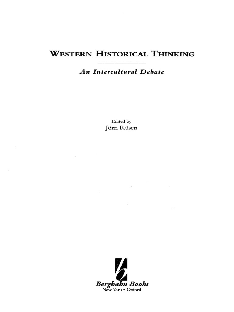 Western Historical Thinking An Intercultural Debate (Making Sense of ...