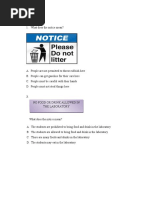 BANK SOAL Notice-Caution-Warning | PDF