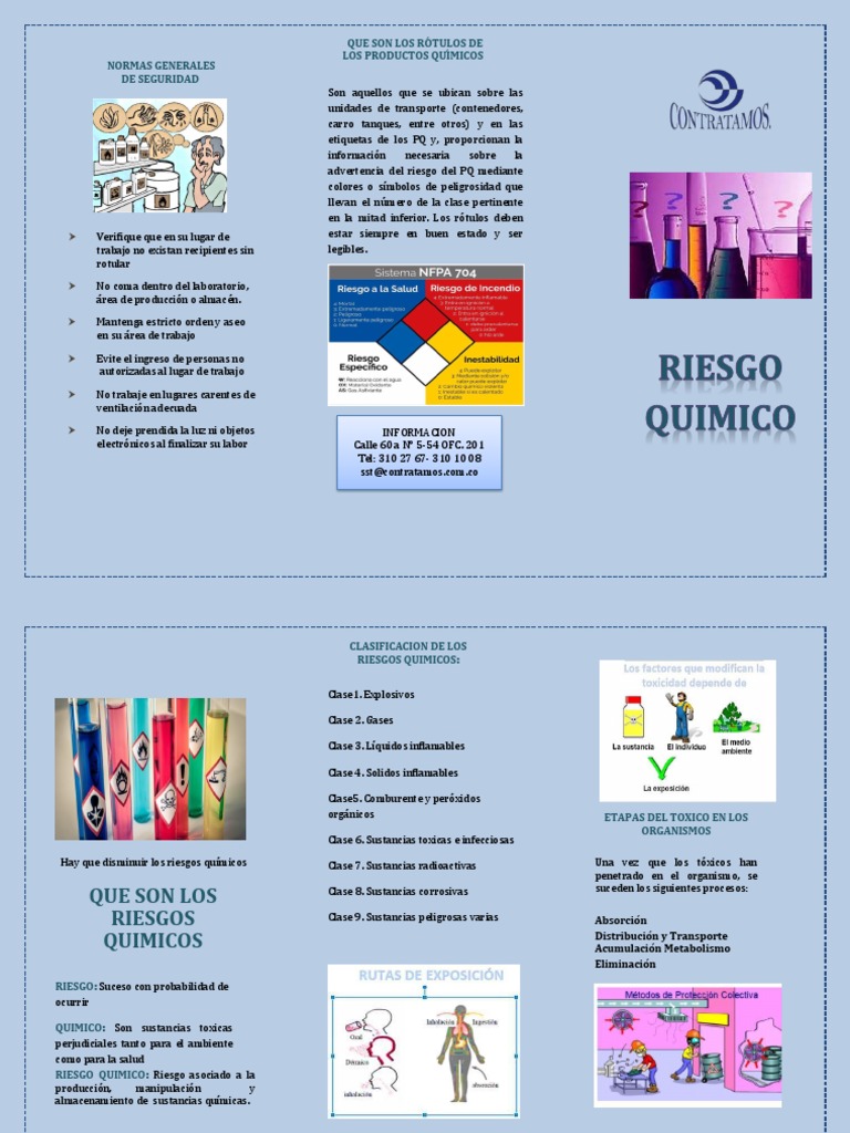 Peligros Quimicos En El Lugar De Trabajo