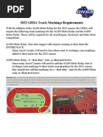 4x200m Relay Track Markings Guide | PDF