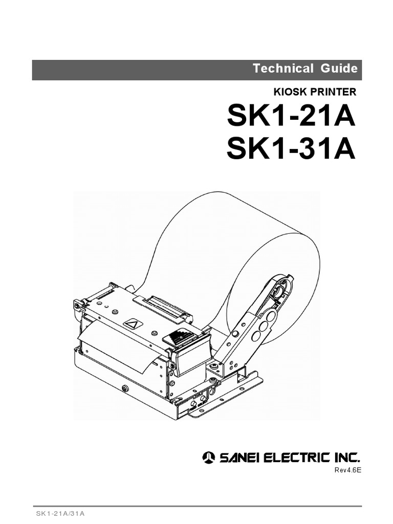 SK1-21A SK1-31A: Technical Guide | PDF | Printer (Computing) | Adhesive