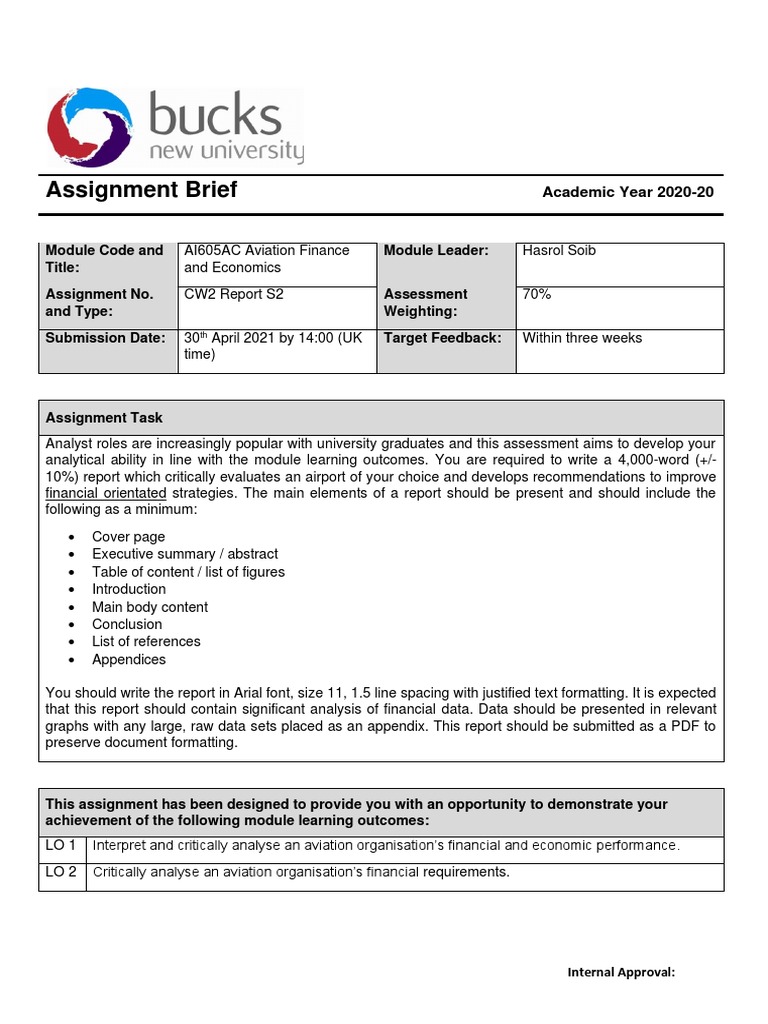 Assignment Brief: Academic Year 2020-20 | PDF | Data | Cognition