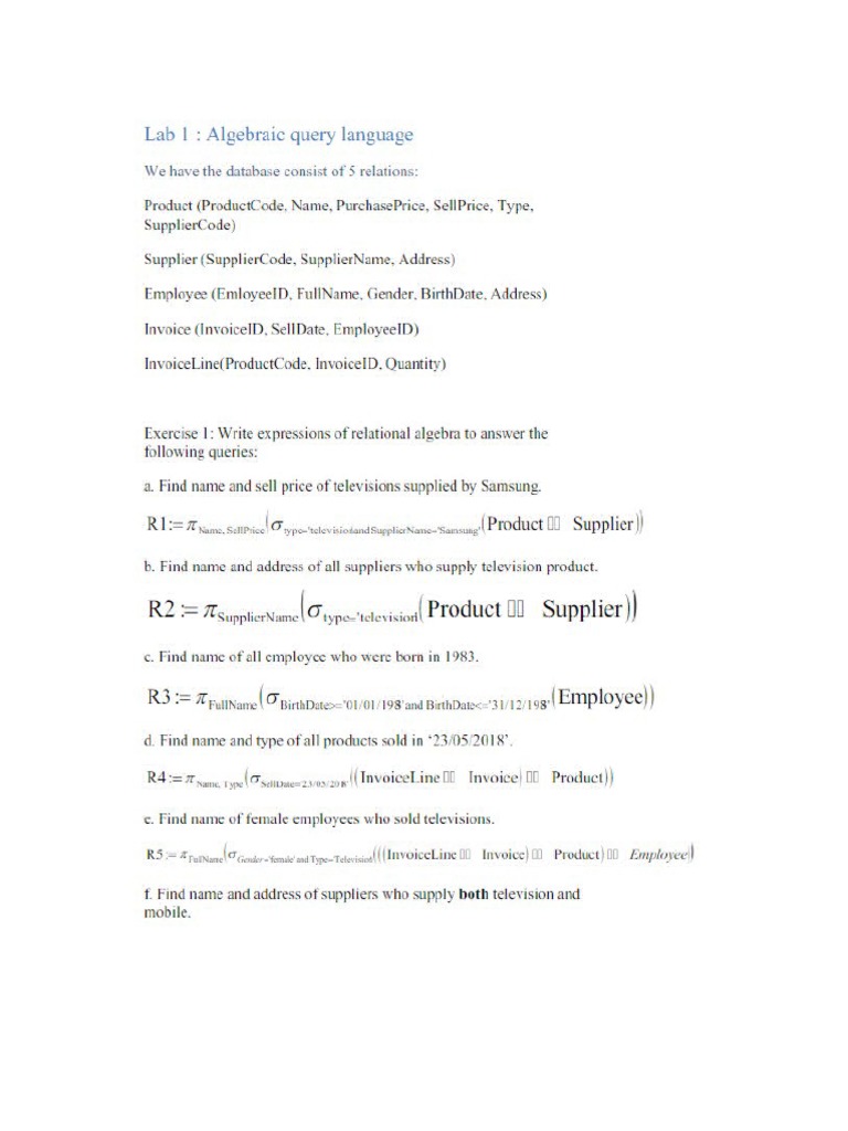 Lab 1 Solution | PDF