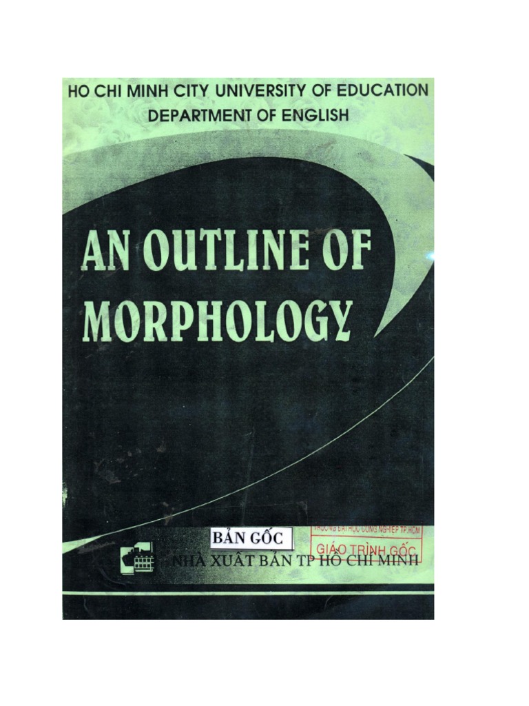 An Outline of Morphology | PDF