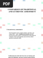 Traditional vs. Authentic Assessments | PDF | Educational Assessment | Intelligence
