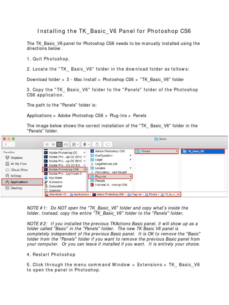 Installation Mac PS CS6 | PDF | Adobe Photoshop | Adobe Creative Suite