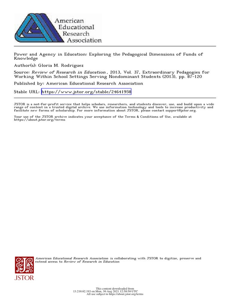 Power and Agency | PDF | Pedagogy | Teachers