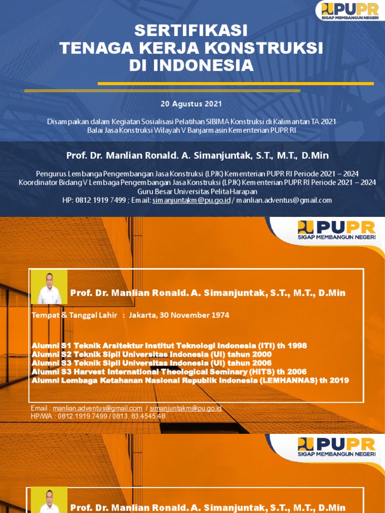 UPDATED Presentasi Prof Manlian Simanjuntak BJKW V 20 Agustus 2021 | PDF